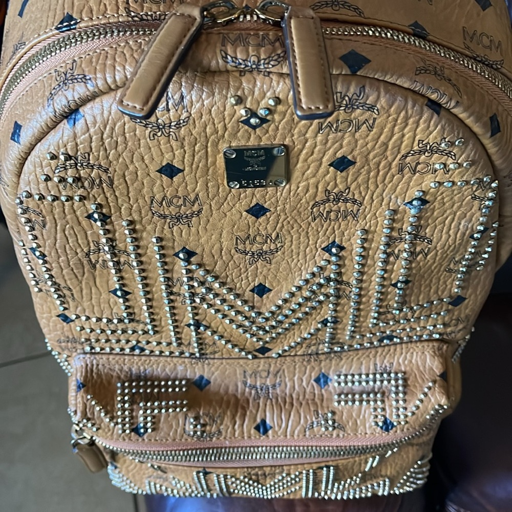 Mcm Large Backpack - Gem